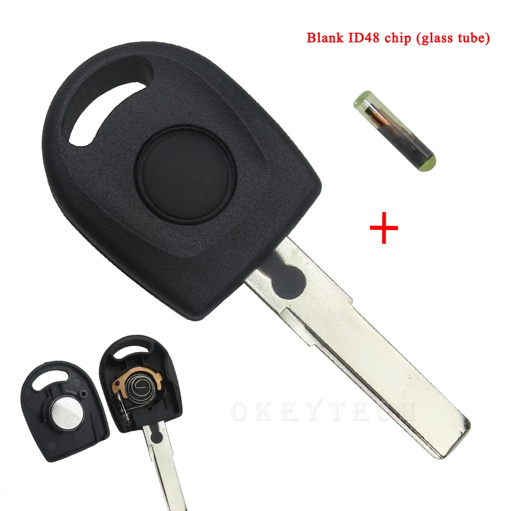 EKIY 1Pcs High Quality Transponder key Shell For VW Passat B5 Jetta ...