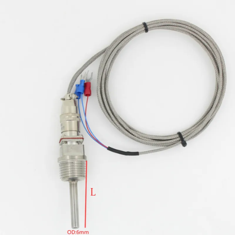 BSP 1/2" Stainless steel -50 to 300 Degree Temperature Transducer Probe ...