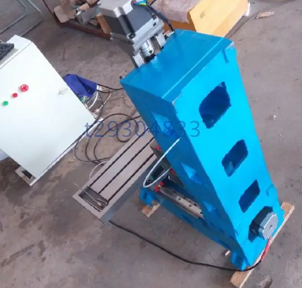 mini cnc milling machine cast iron frame BT30 spindle metal processing ...