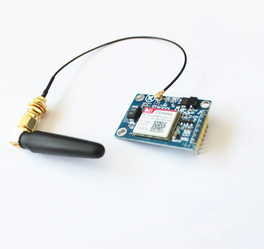 SIM800L GPRS GSM Module SIM Board Quadband L shape Antenna for MCU ...