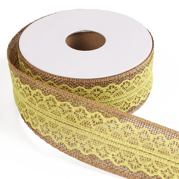 10 yards/lot 38mm Natural Hemp Ribbon Jute Burlap Hessian DIY Vintage ...