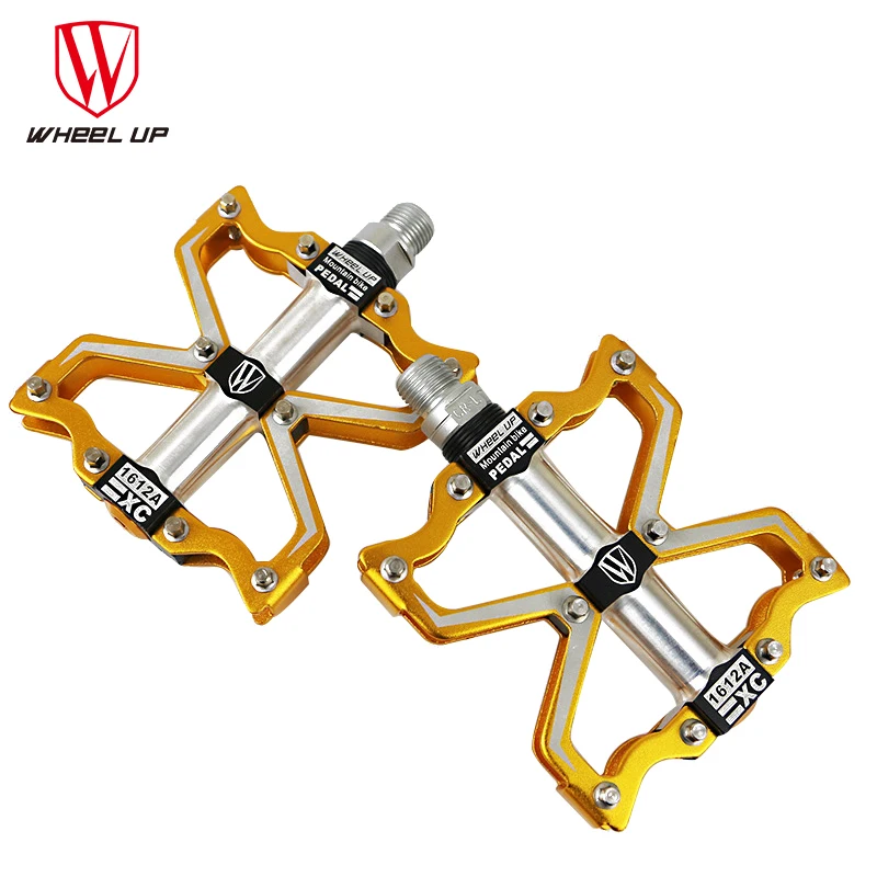 Wheel Up Aluminum Alloy 3 Bearing Bmx Bike Pedals Anti slip Ultralight ...