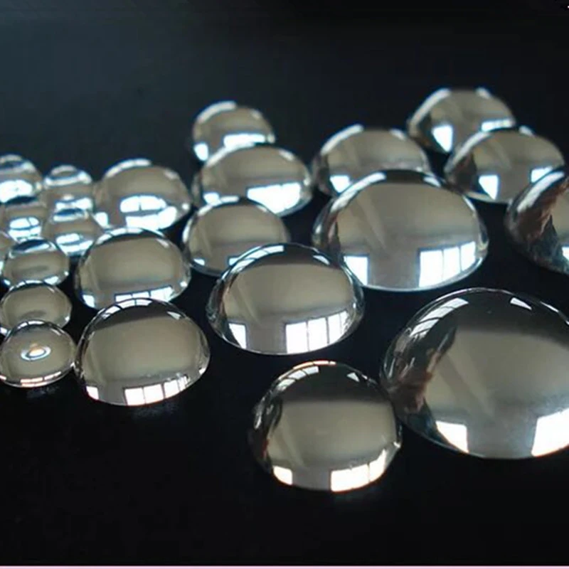 10mm-25mm Blank Transparent Crystal Hemisphere Half Ball Magnifier ...