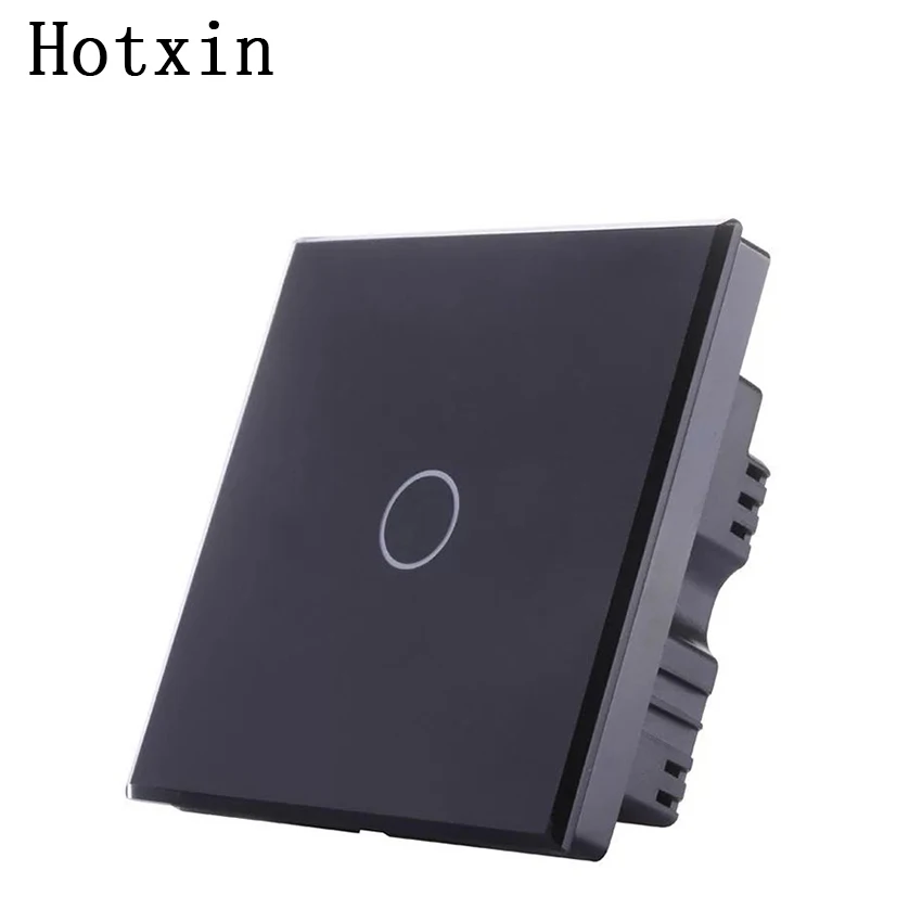 220V 1/2/3 Gang Touch Screen Sensor LED light Switch Glass Wall Light ...