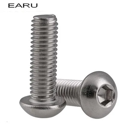 50-pieces-M3-35-mm-304-Stainless-Steel-Round-Pan-Head-Cap-Cup-Inner-Hex ...