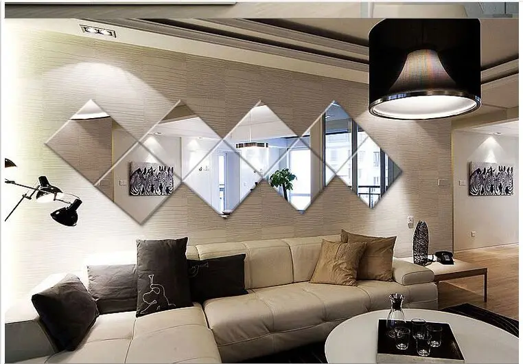 Square Mirror Wall Decor
