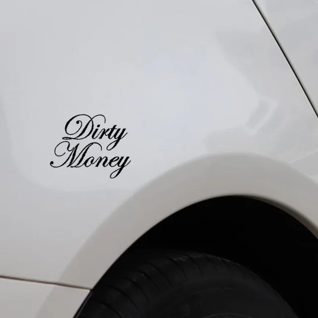 Dirty Money Sticker