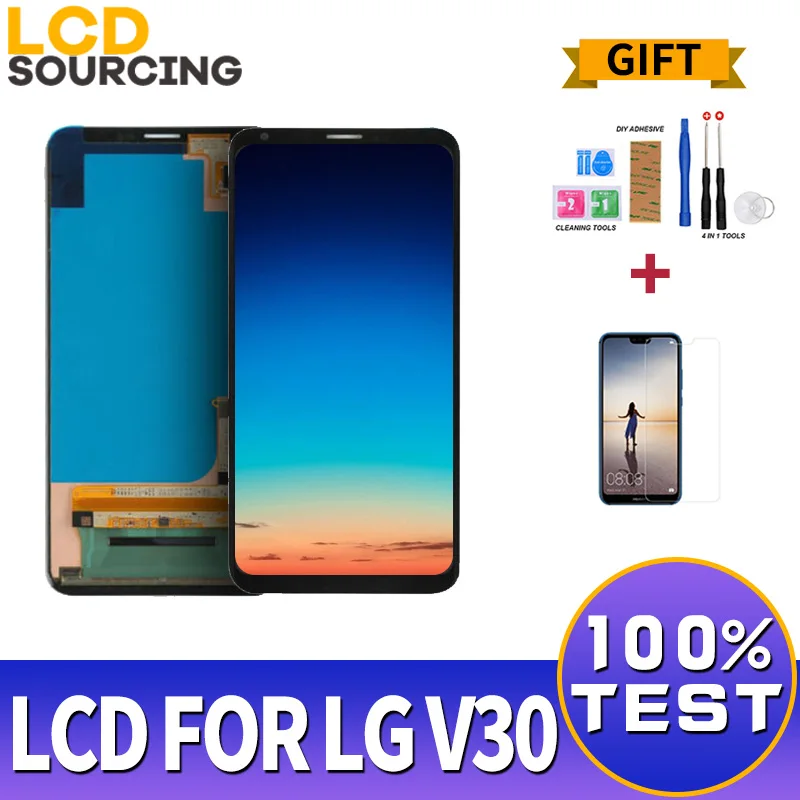 Pantalla LCD de 6,0 pulgadas para LG V30, montaje de digitalizador con ...