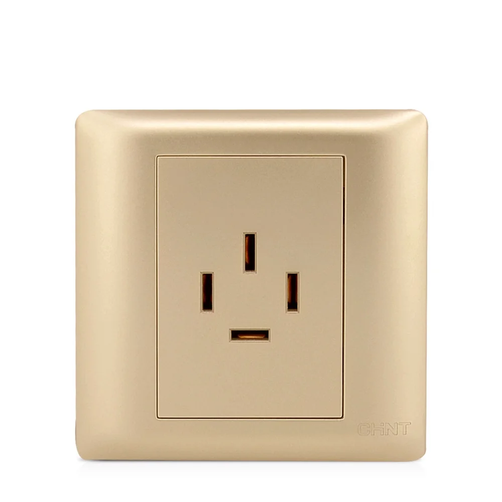Free shipping Golden 380V 16A international standard 4 Holes Socket ...