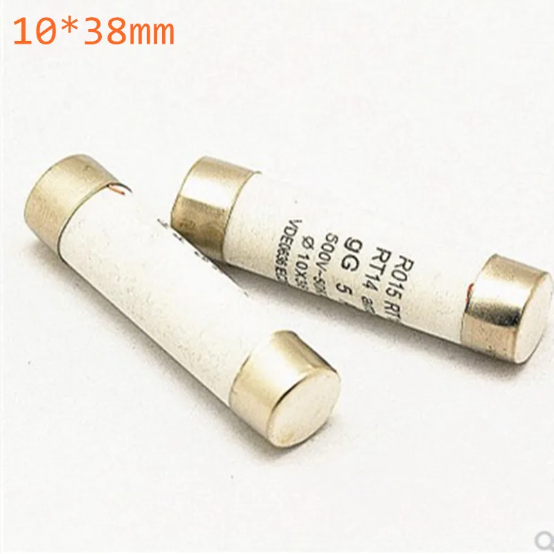 20pcs Ceramic fuse 10*38mm Fast blow Ceramic Fuse 10x38 Fuse 500V 0.5A 1A 2A 3A 4A 5A 6A 8A 10A ...