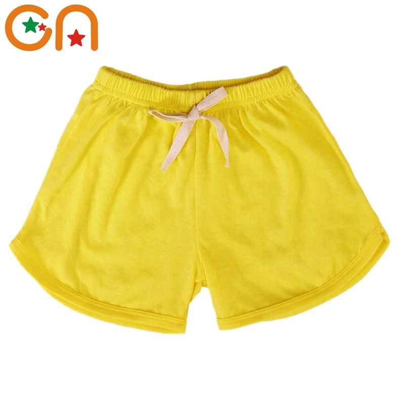 Summer Kids 100% Cotton Shorts Boy Girl Baby Solid Color Wild Shorts ...