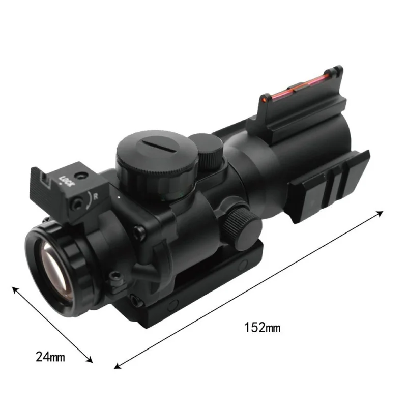 Optics 4x32 Red/Green/Blue Triple Illuminated Rapid Range Reticle Rifle ...