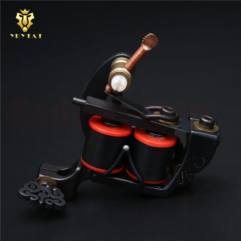 New Wire Cutting Iron 10 Wrap Coil Liner/Shader Tattoo Machine Gun 25mm ...