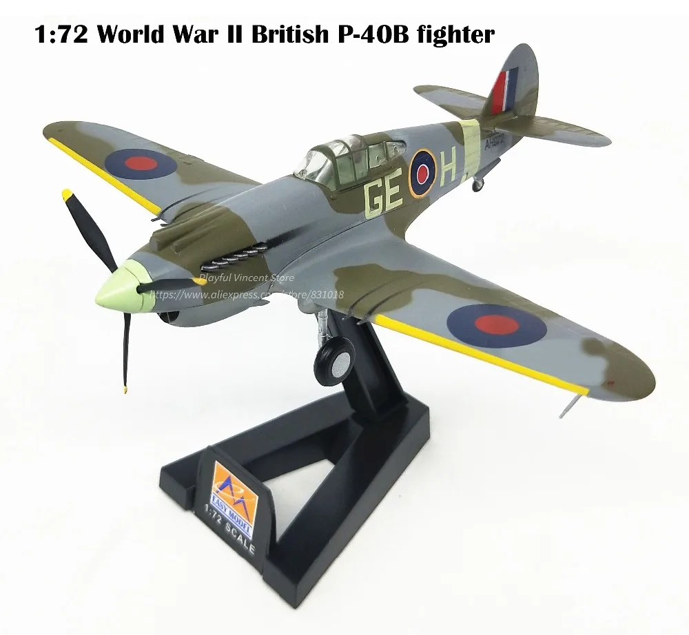 1:72 World War II British P 40B fighter Model African battlefields product 37207 Collection ...