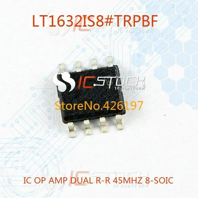 Free Shipping LT1632IS8#TRPBF IC OP AMP DUAL R R 45MHZ 8 SOIC LT1632IS8 1632 LT1632 1PCS|op amp ...