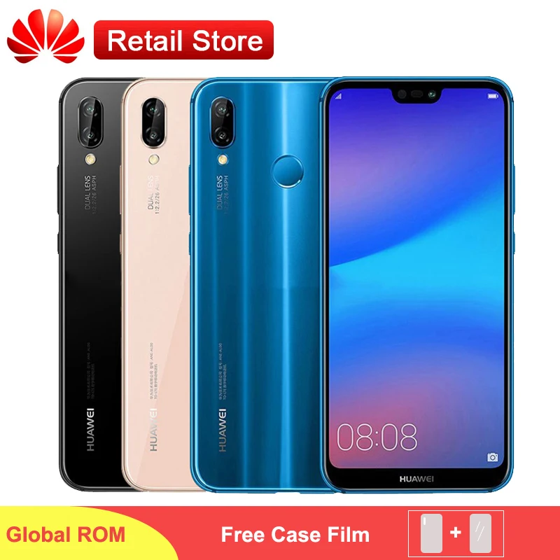 Global ROM Huawei P20 Lite Nova 3e Smartphone 5,84 "Kirin 659 ocho nucleos Android 8,0 Cámara ...