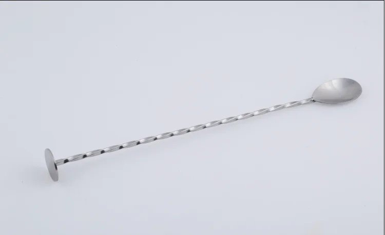 Useful Classic Stainless Steel Threaded Bar Spoon Swizzle Stick Coffee ...