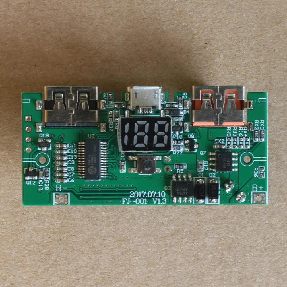 Fast charging mobile supply circuit board QC3.0 digital display PCBA ...