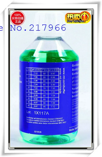 METTLER TOLEDO Buffer, 250ML Bottle, PH Meter Calibration , 47% OFF