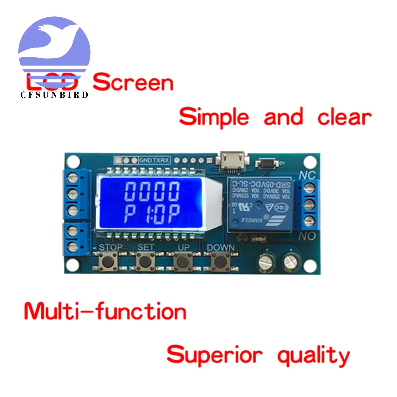 New Timer Relay Delay Switch Module Input Output Switch Time Delayed Trigger Cycle Timing