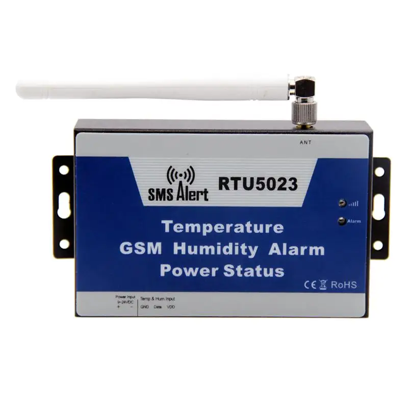 SMS Alert temperature GSM Humidity Alarm Power status remote monitoring ...