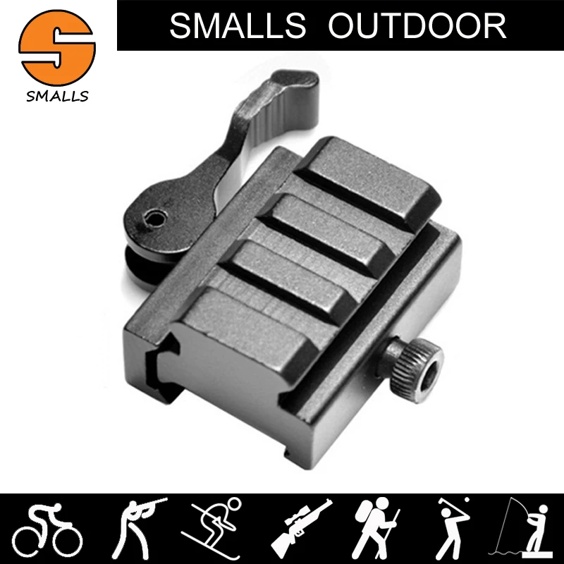 M4 M16 QD 21mm extend Quick Release Mount Adapter Rifle Scope Riser ...