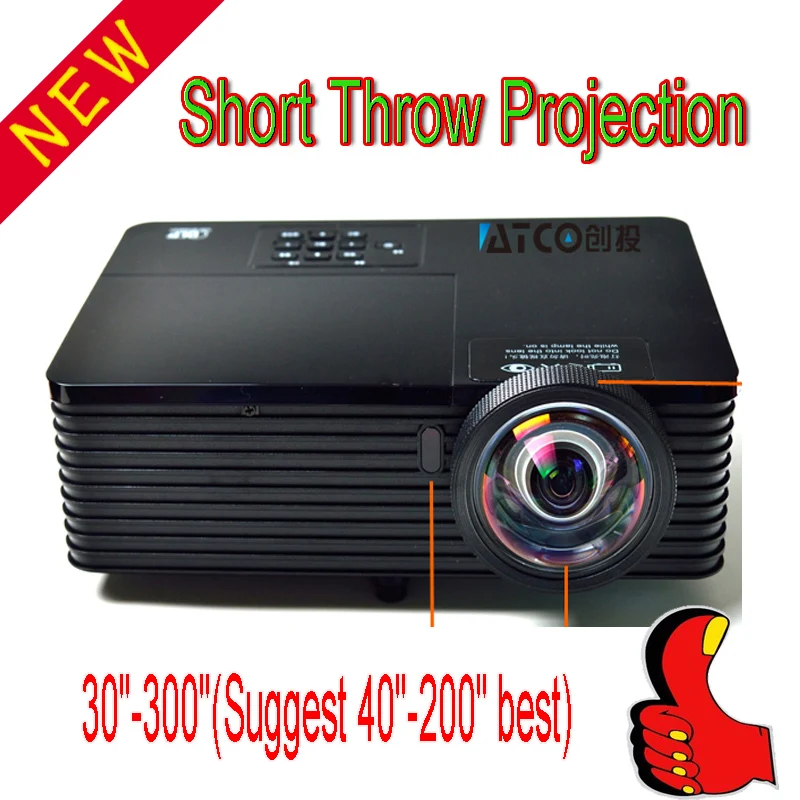 New Arrival 6000 ANSI Lumens projector UHP Type High Power Projector ...