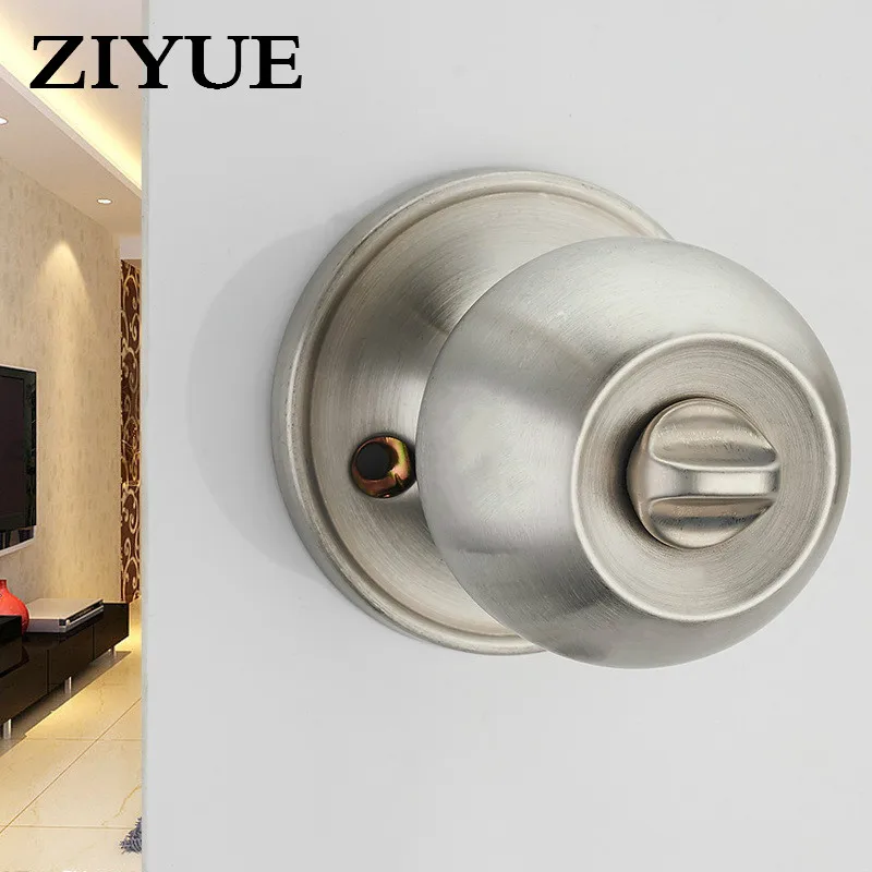 Free-Shipping-Spherical-Lock-Door-Interior-Bedroom-Ball-Stainless-Steel ...