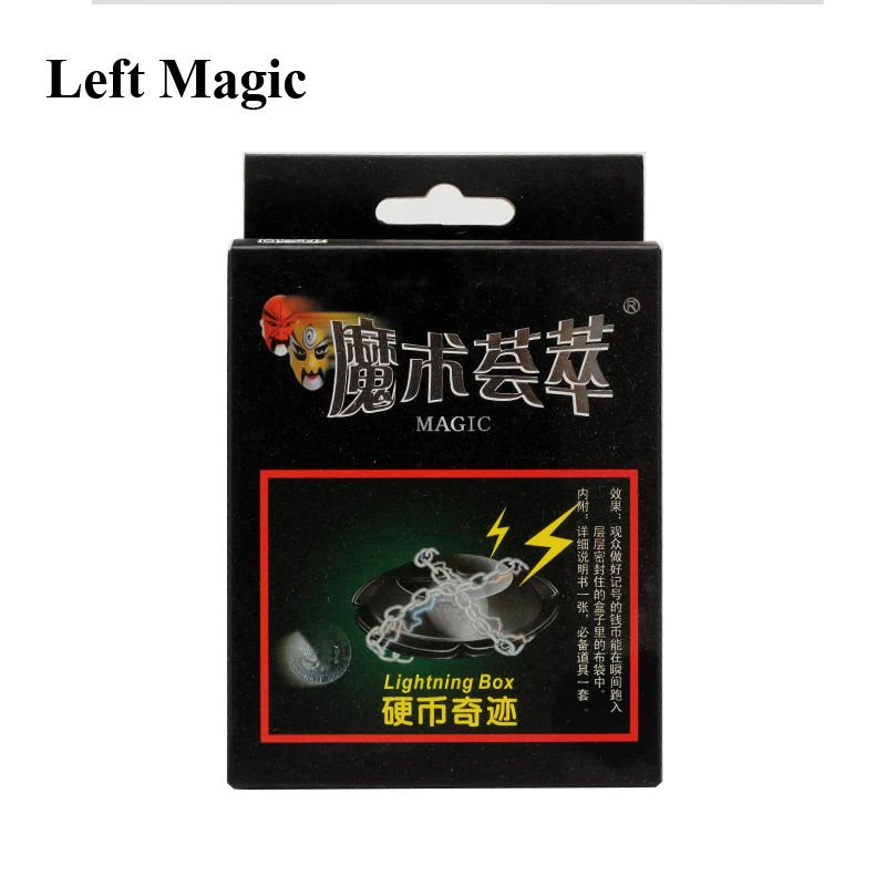 Lightning Box Magic Tricks Black Miracle Appearing Coin Close Up Stage ...