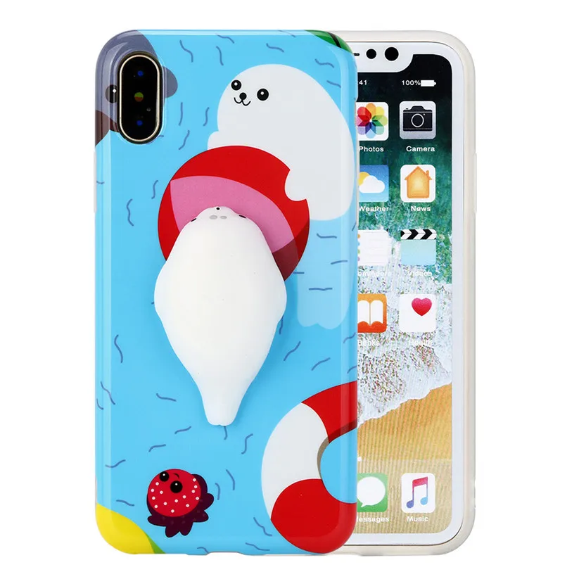 Carprie Mobile Phone Cases New Squishy 3d Squeeze Cute Mochi Toy ...