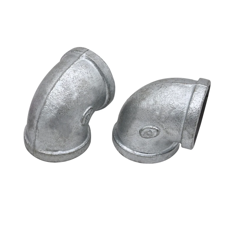 10pcs/lot Malleable iron Elbow 90 Degree Elbow Crafts Fittings G Sliver ...