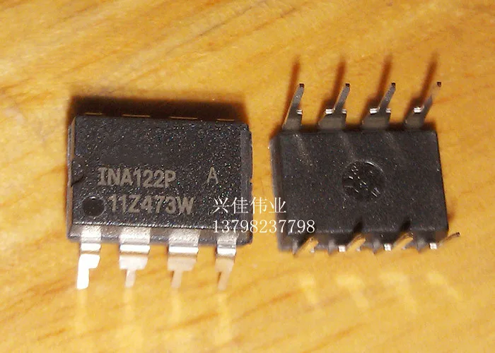 10 piezas nuevo INA122 INA122PA DIP 8 amplificador de instrumentación ...