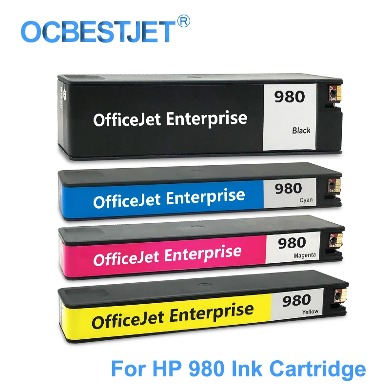 Cartucho de tinta para substituição, para hp 980, 980xl, cor x555dn ...