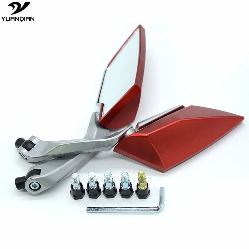 8MM 10 mm Motorcycle Mirror Side Mirrors Rear View Mirror For Yamaha ...