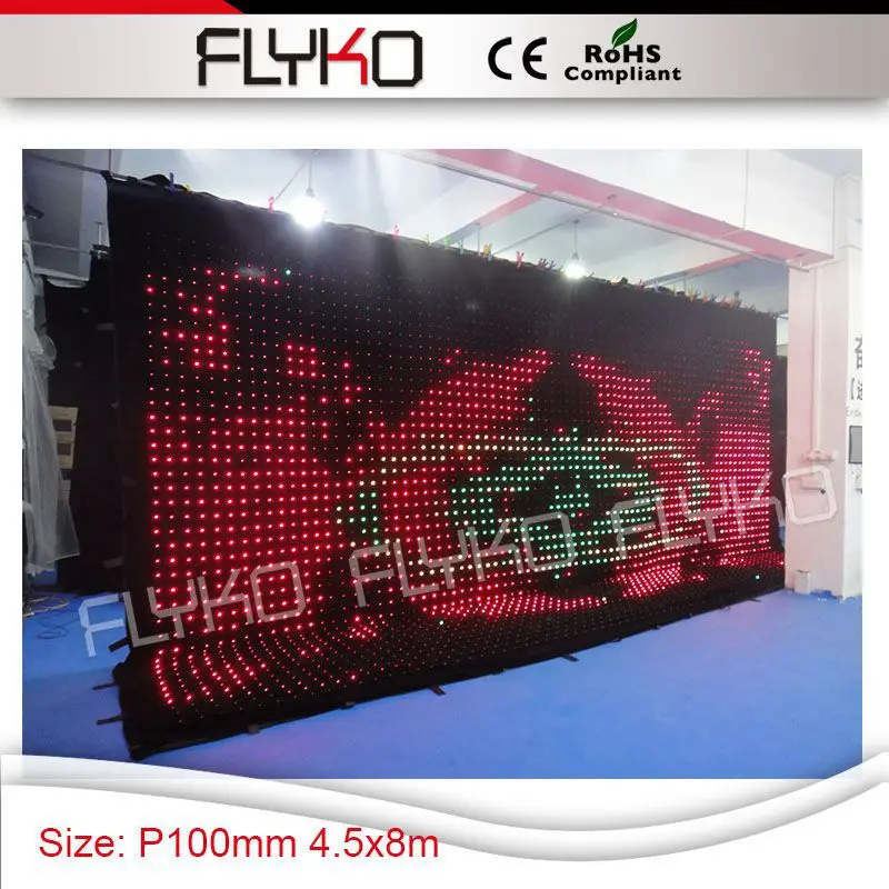 wedding led cloth spot lights indoor soft flexible P100mm wall backdrop ...