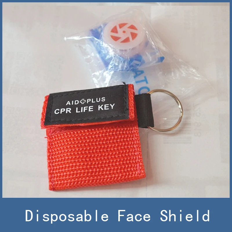 10pcs Newest CPR Life Key Disposable Resuscitator Mask Emergency Rescue ...