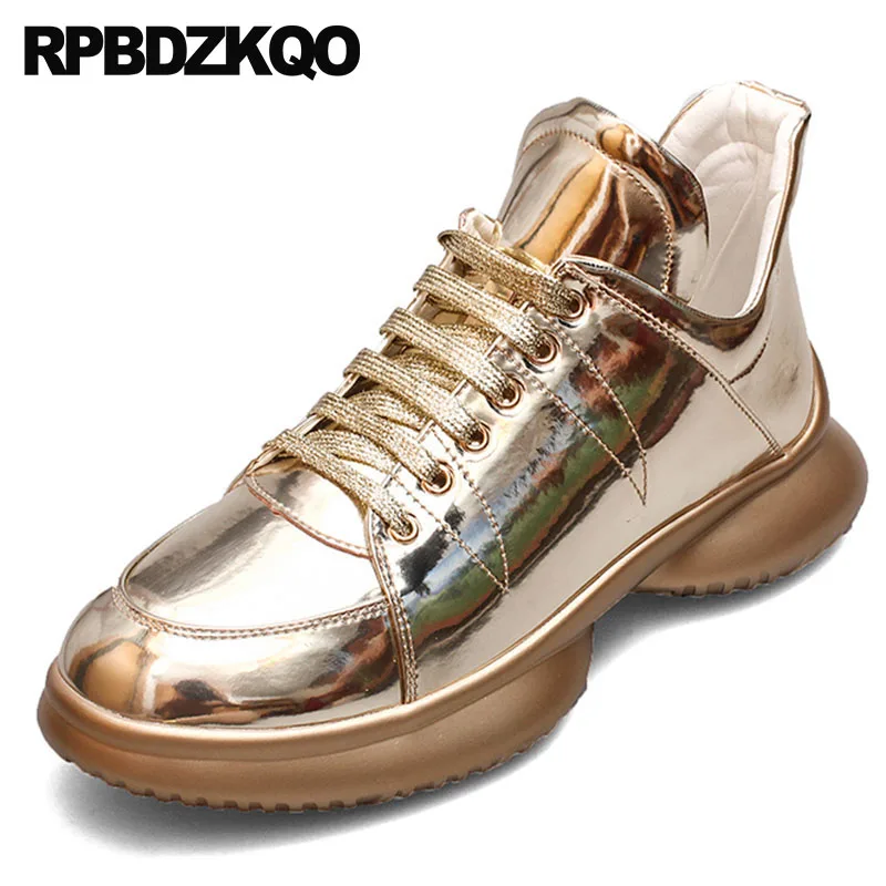 Men Shoes Luxury Brand Street Style Trainers Patent Leather European ...