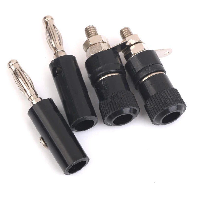 10pcs Terminal Binding Post Red Black 4mm Binding Post Speaker Terminal ...