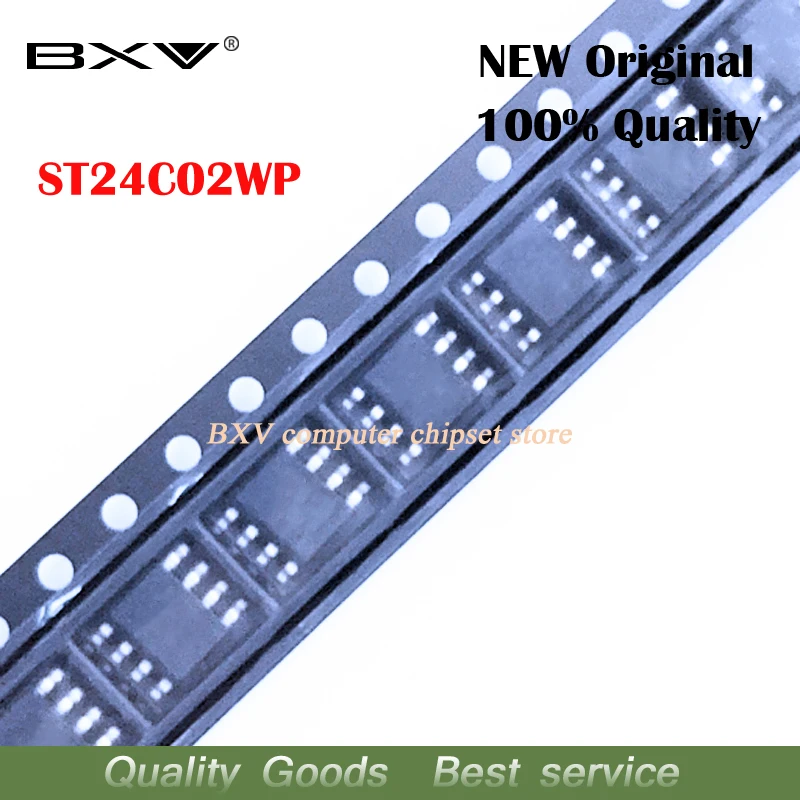 10pcs 24C02WP ST24C02WP sop 8 Chipset New original-in Integrated ...