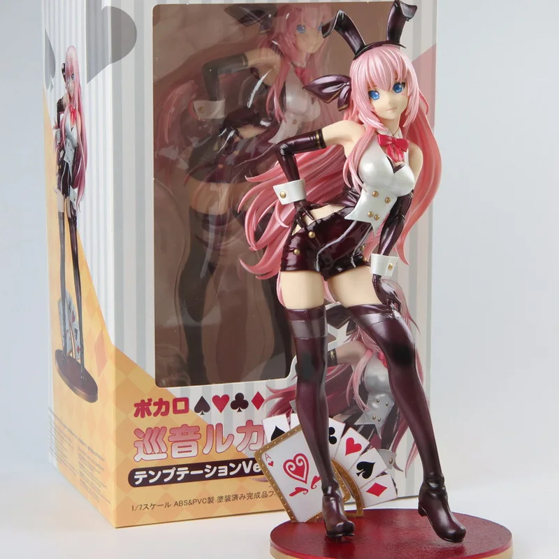 Anime Bunny Girl Poker Ver Megurine Luka Beautiful Statue Girls PVC ...