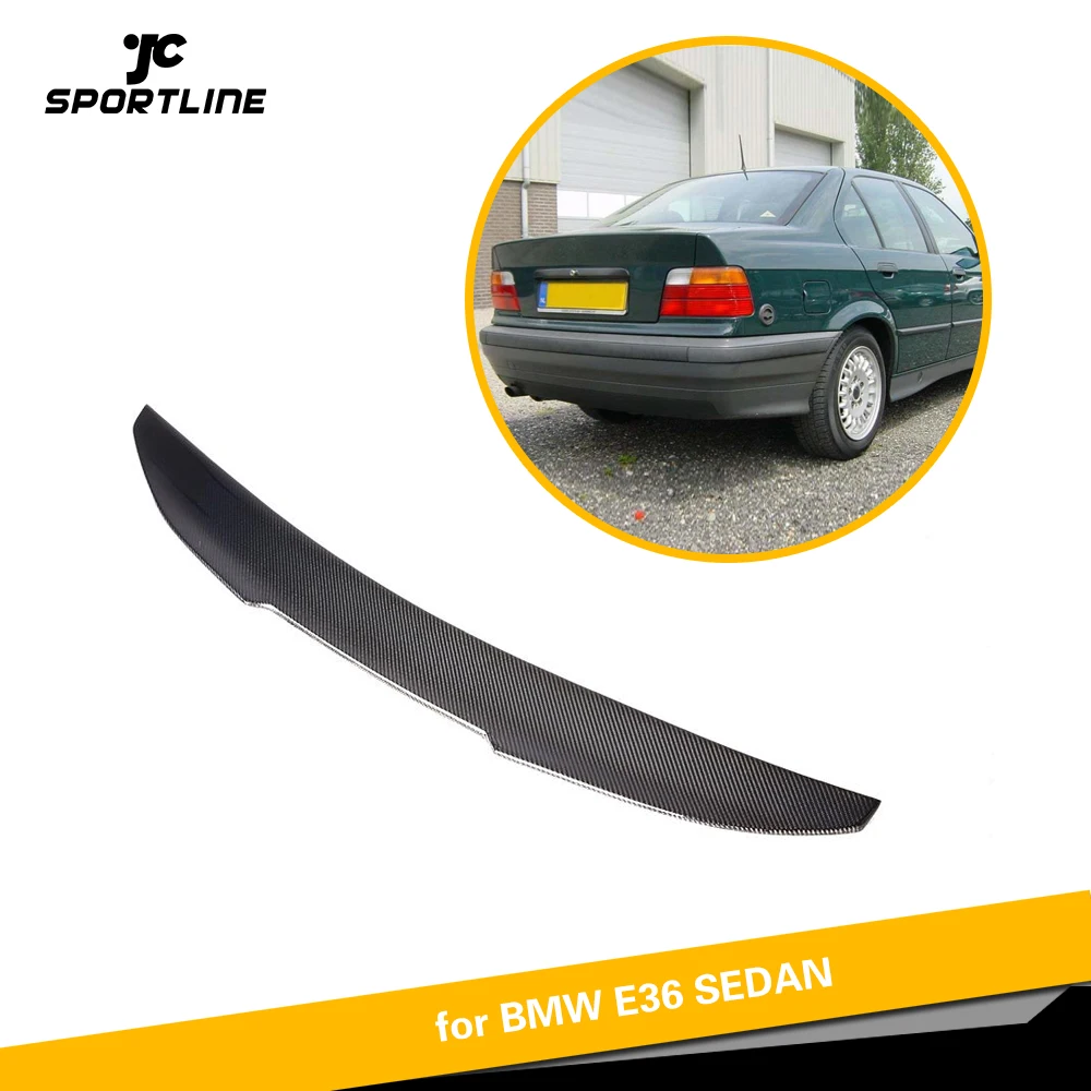 Carbon Fiber Trunk Spoiler For Bmw 3 Series E36 Sedan 1991 - 1998 Rear ...
