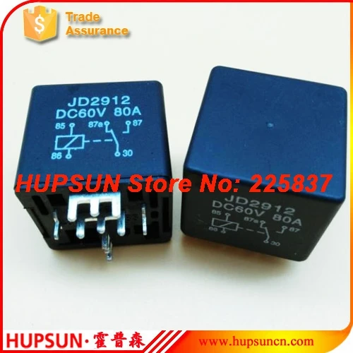 (5 개/몫) 좋은 품질 DC60v 80A 5pin 5P PCB 플러그 회로 기판 모터 PCB 자동 릴레이 용접 납땜 릴레이 ...