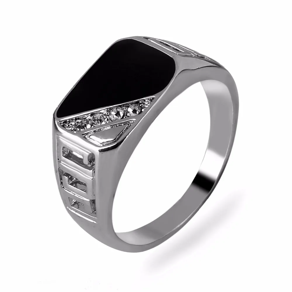 K's Gadgets Silver Color Rings For Men Cube Fashion Men Ring Punk ...