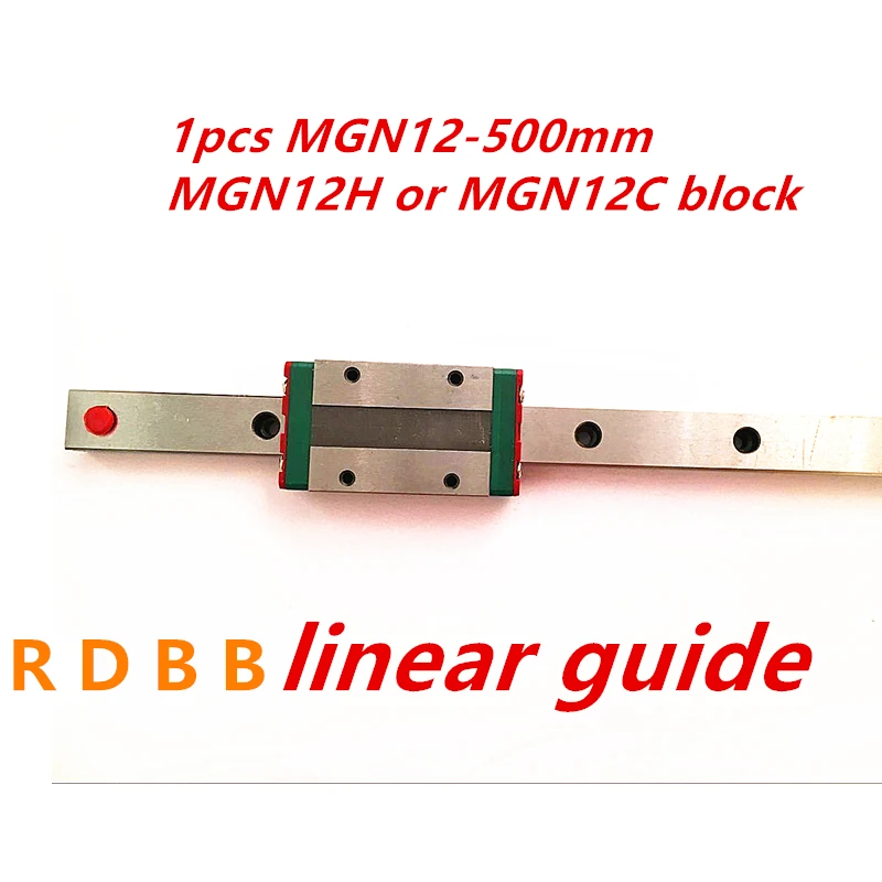 12mm for Linear Guide MGN12 500mm L= 500mm for linear rail way + MGN12C ...