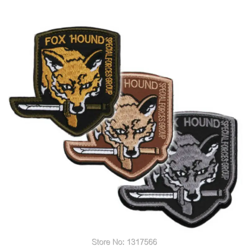 Aliexpress.com : Buy 80*80mm FOX HOUND Embroidered Patches Badge ...