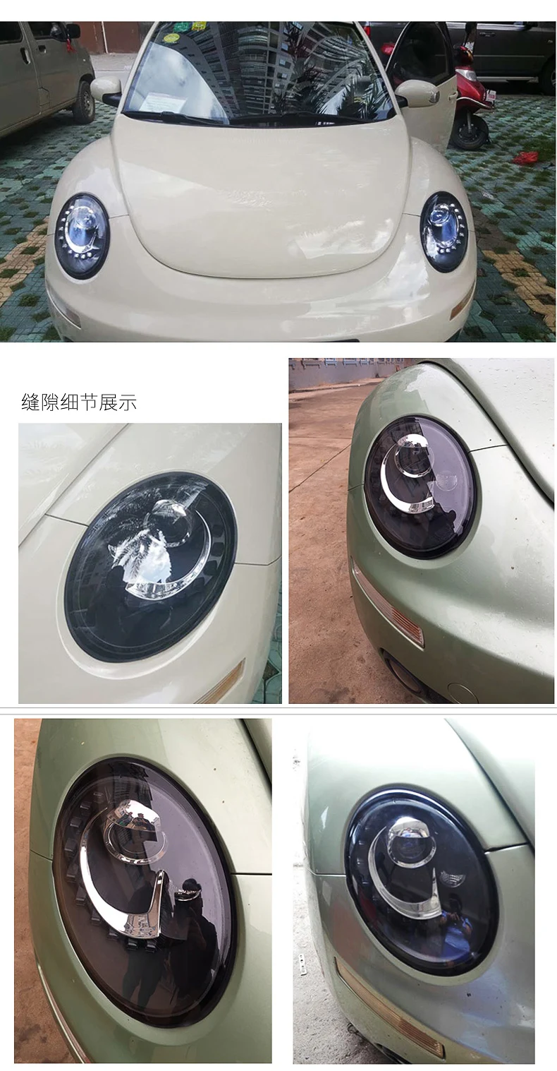 VW Beetle Headlights 1998-2012 Beetle LED Headlight DRL Hid