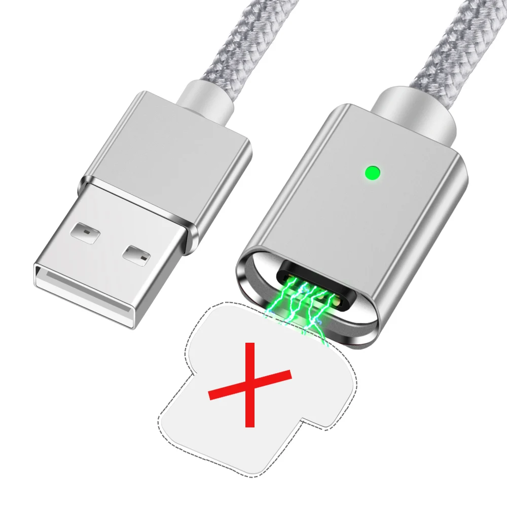 Олаф микро USB кабель Магнитный 3A кабель передачи данных для быстрой ...