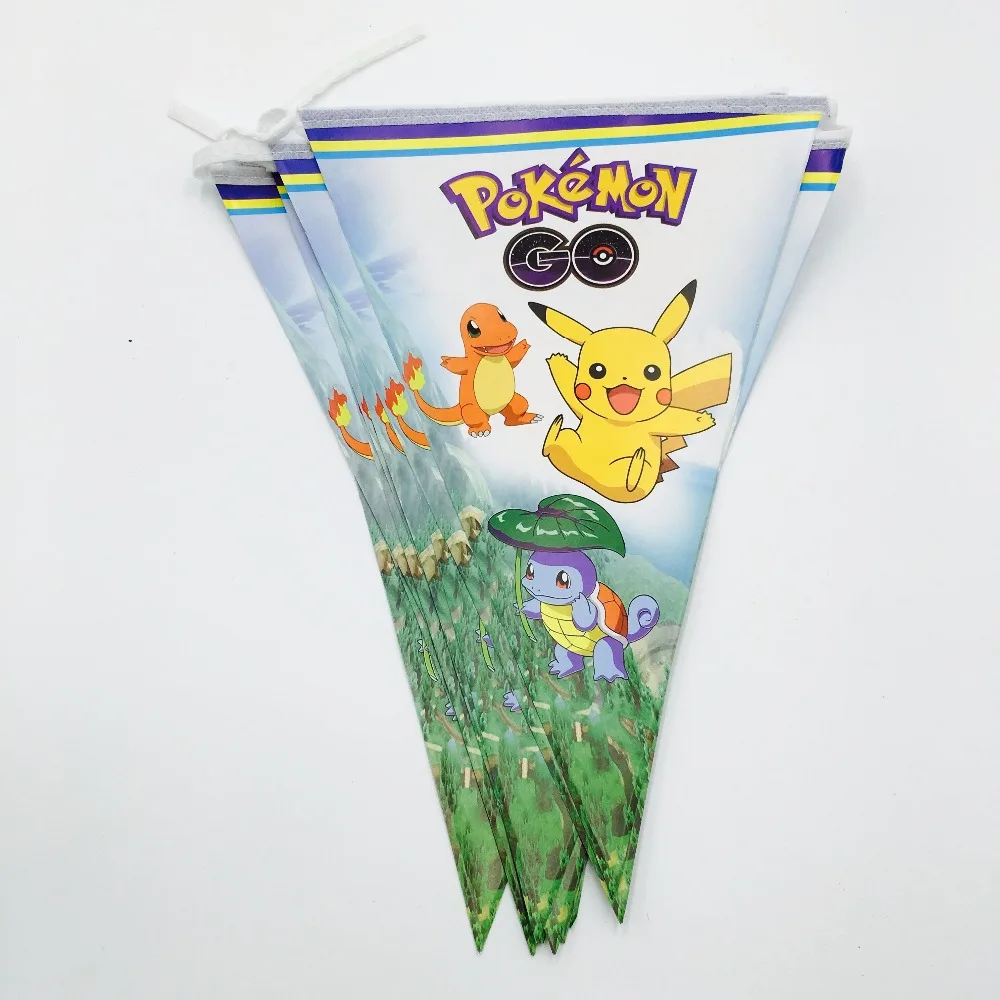 1PCS POKEMON GO BANNER KIDS BIRTHDAY PARTY SUPPLIES HAPPY BIRTHDAY ...