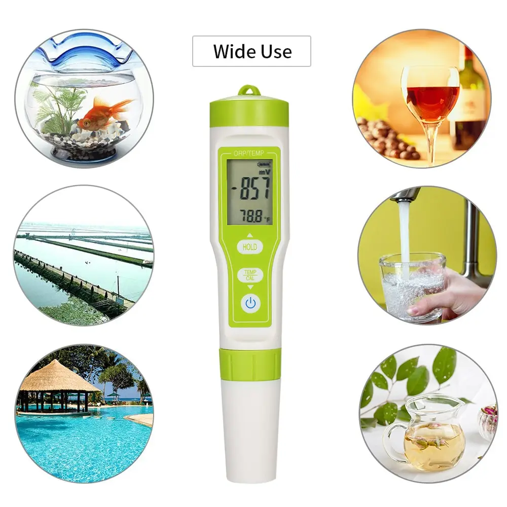 Pen Type ORP/TEMP Meter Thermometer Professional ORP Water Quality ...