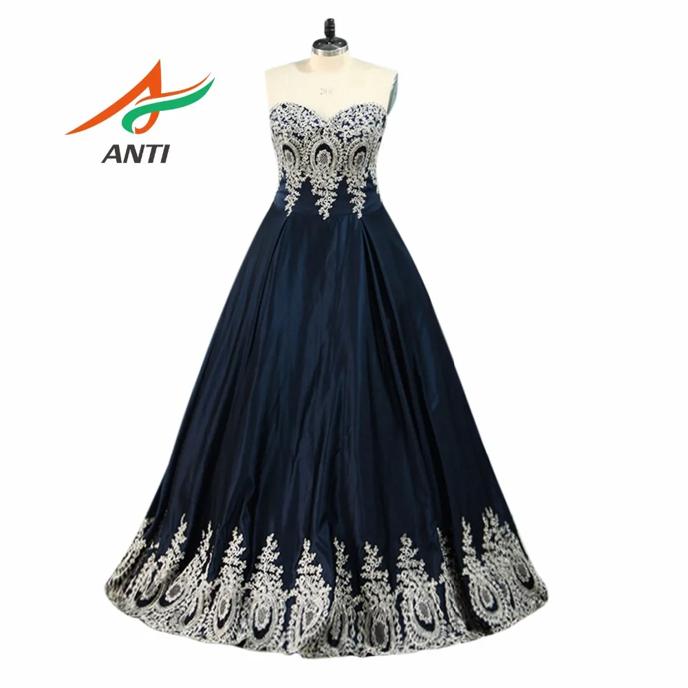 Anti Enchanting Sleeveless Prom Dresses Pineapple Applique Evening ...